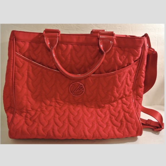 Vera Bradley | Bags | Vera Bradley Red Quilted Computer Tote | Poshmark